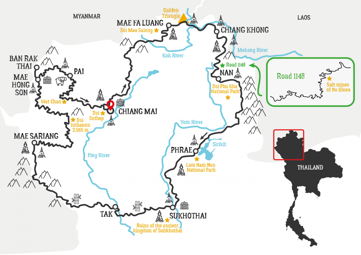 Thailand Golden Triangle Motorcycle Tour | Chiang Mai Motorbike Tour